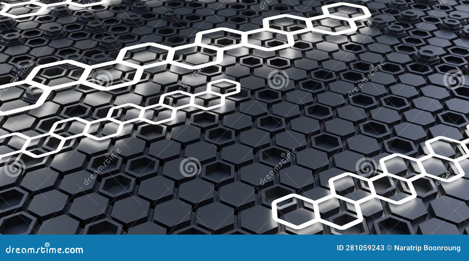 Technology Background Hexagon Shape Modern Geometric Texture Abstract ...