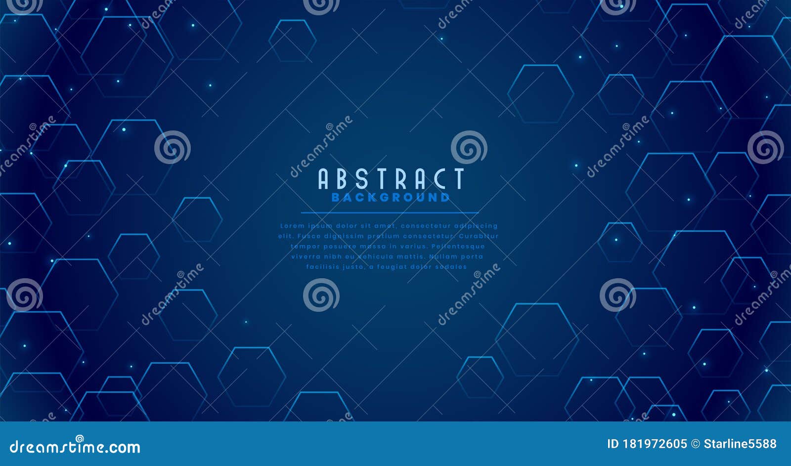 Technology Background with Hexagon Shapes Stock Vector - Illustration ...