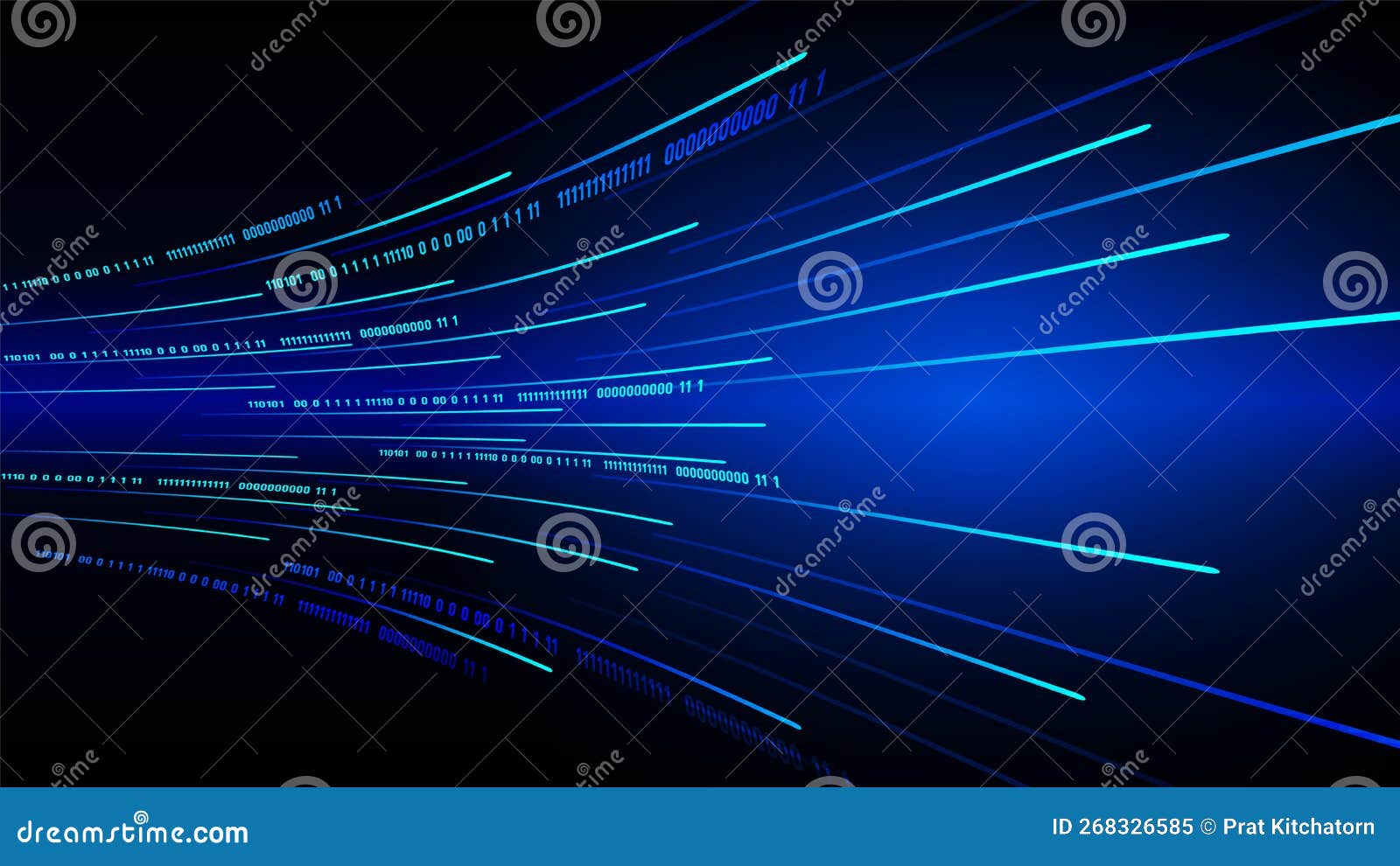 Technology Background with Hi-tech Digital Stock Illustration - Illustration of line, high ...