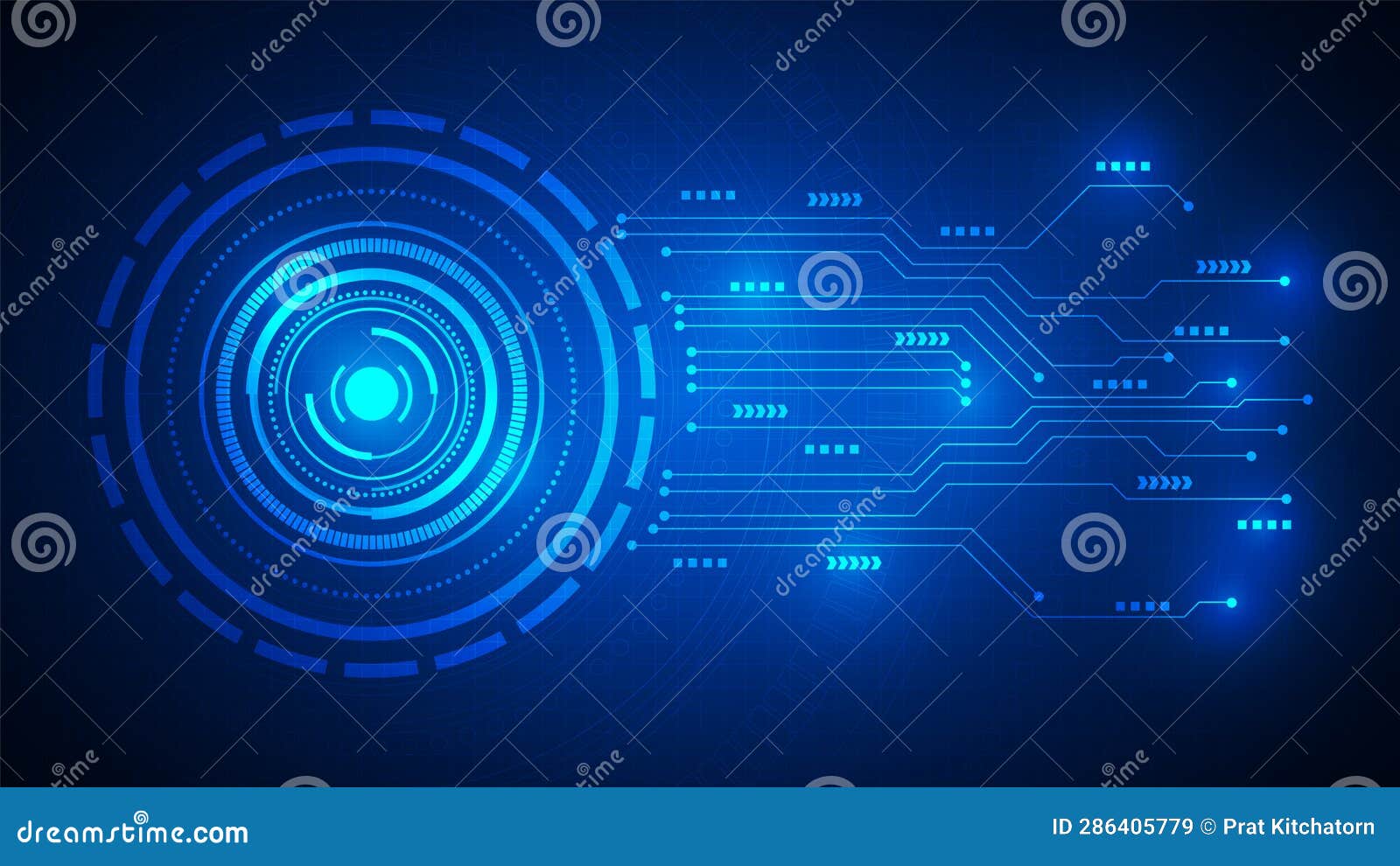 Technology Background with Hi-tech Digital Stock Image - Image of electronic, modern: 286405779