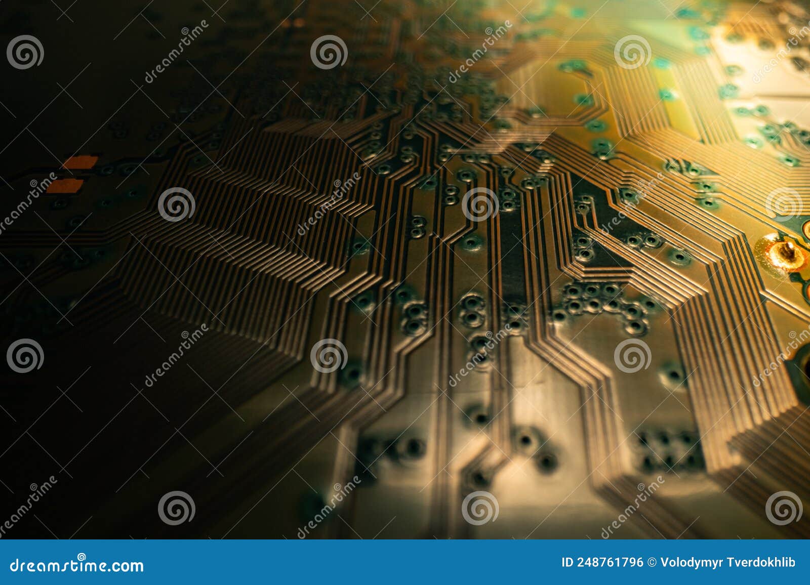 Technology Background. High Tech Electronic Circuit Board Background ...