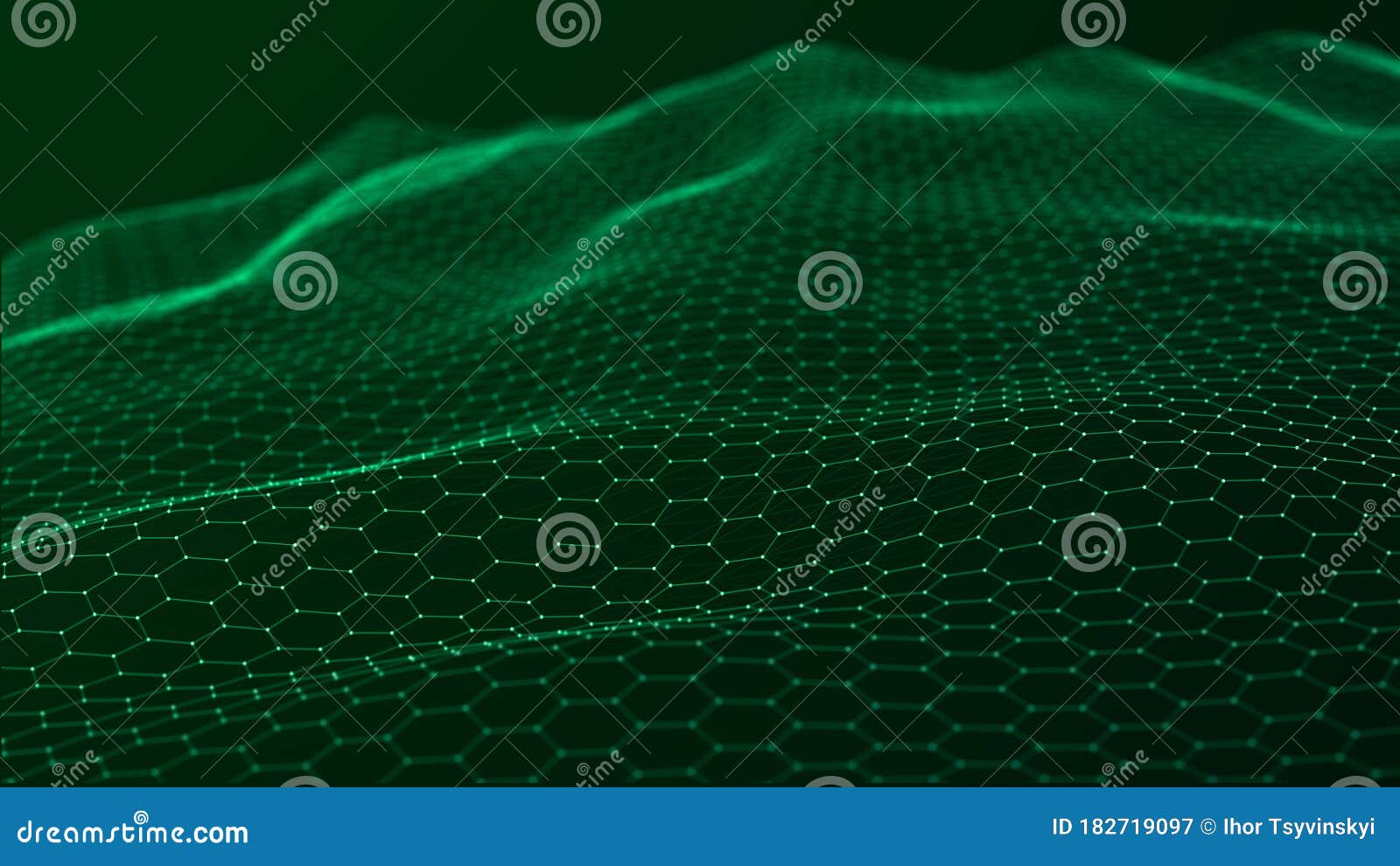 Hexagonal Space Background Vector Illustration | CartoonDealer.com #5137210