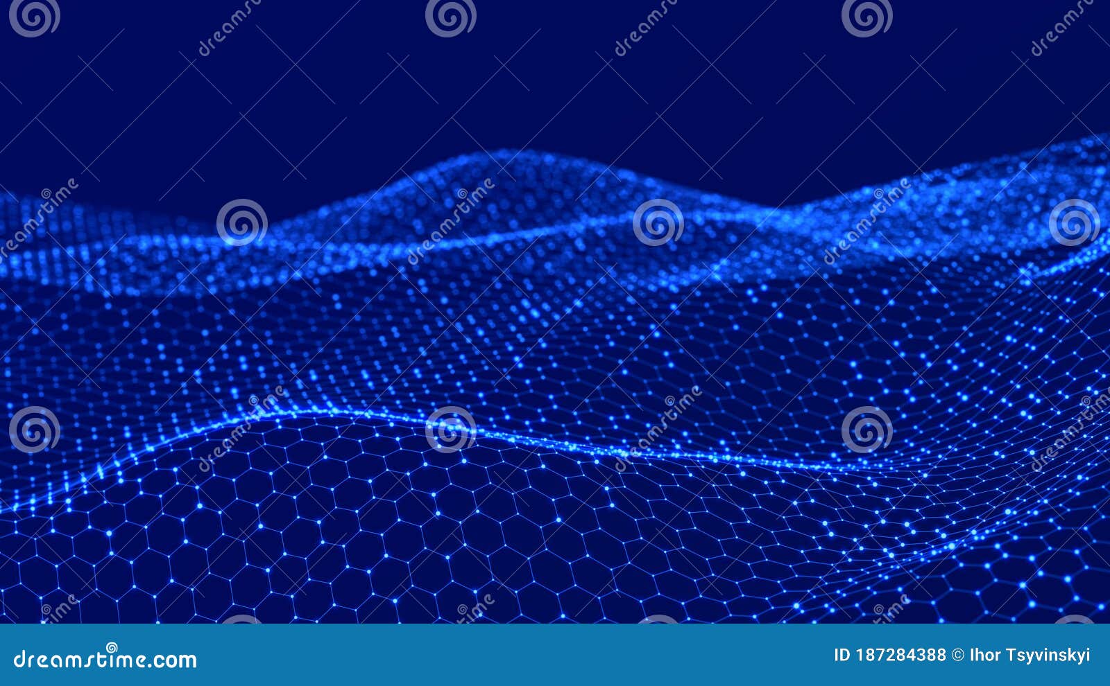 Hexagonal Space Background Vector Illustration | CartoonDealer.com #5137210