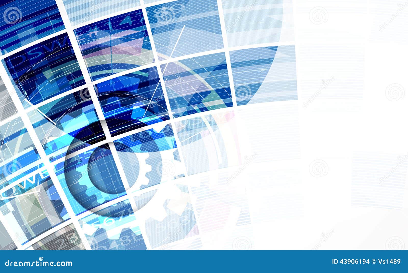 Technology Background, Idea of Global Business Solution Stock Vector ...