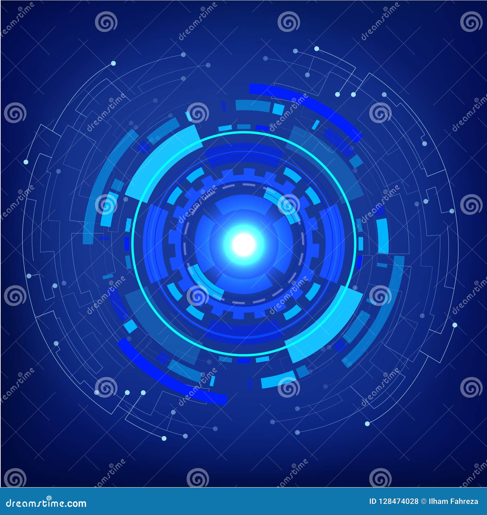 Technology Background Illustration Stock Vector - Illustration of blue ...