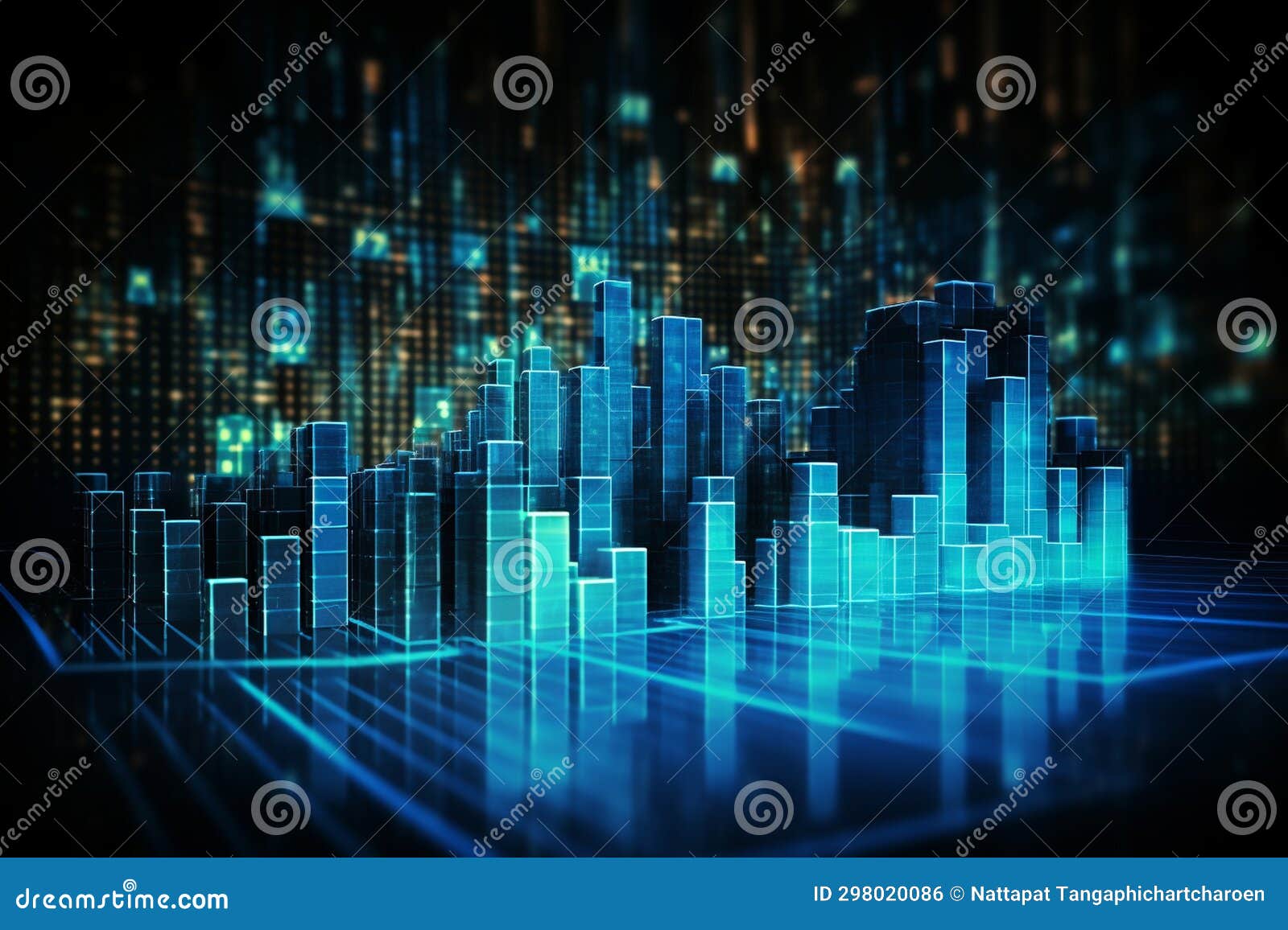 Technology Background of Information Big Data Concept, Generated AI ...