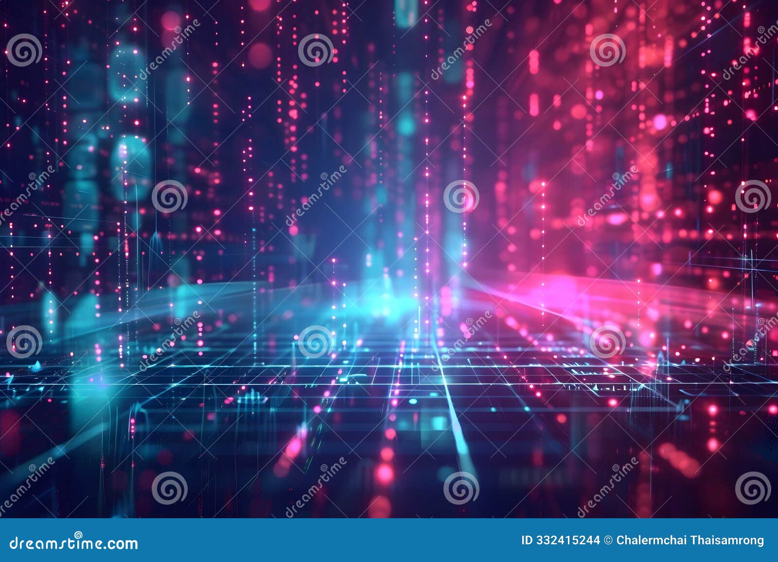 Technology Background of Information Big Data Concept by Generative AI ...