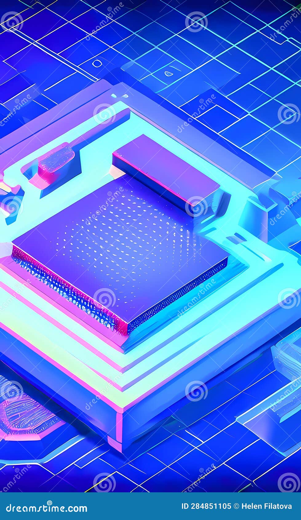 Technology background stock illustration. Illustration of pattern ...