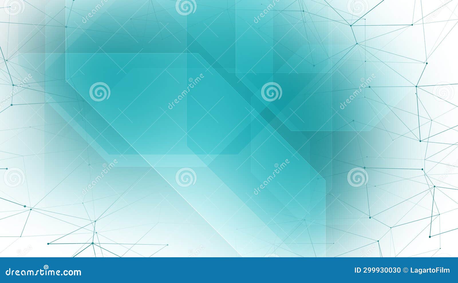 Technology Background Interconnected Octagons in Bright Abstract ...