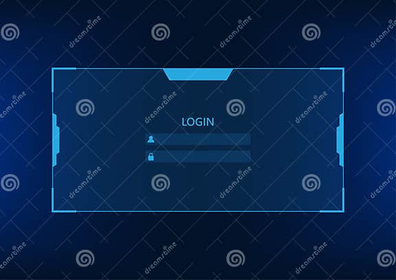 Technology Background Login Screen Accesses the Security Technology of ...