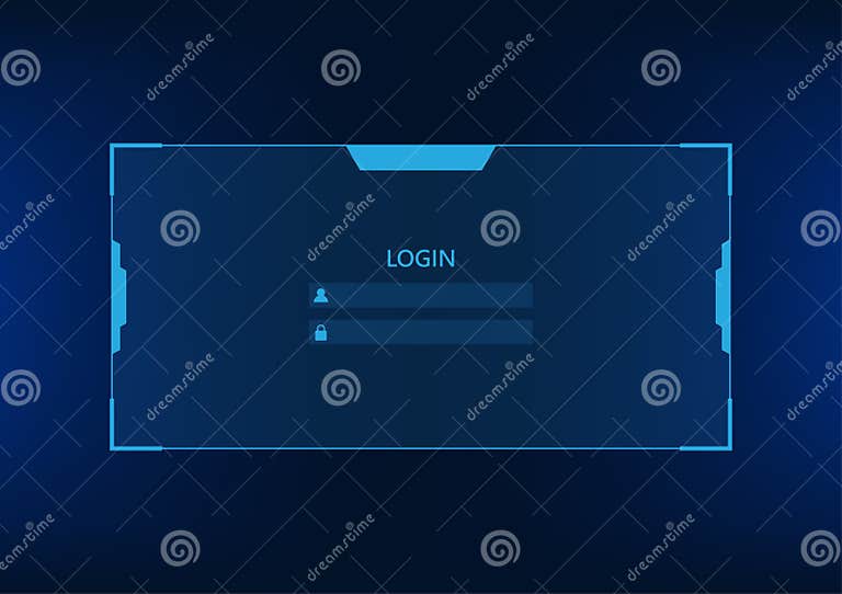 Technology Background Login Screen Accesses the Security Technology of ...