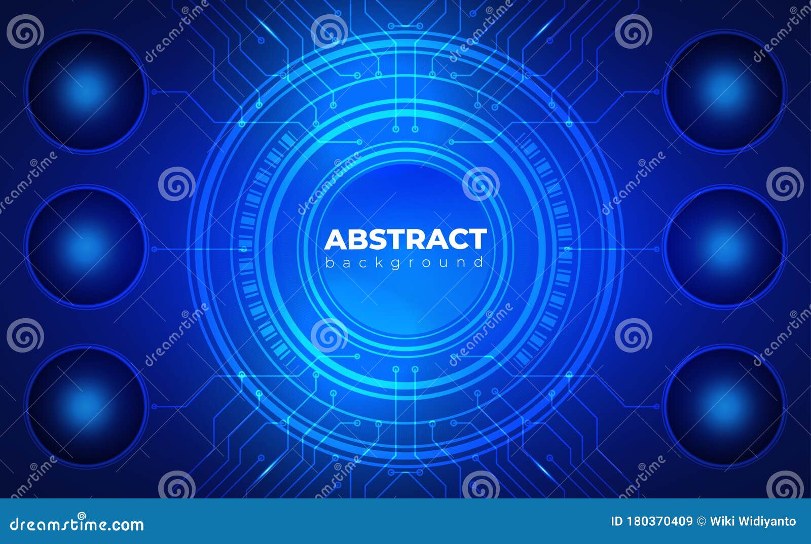 Technology Background. Neon Effect. Circuit Board Concept. Electronic ...