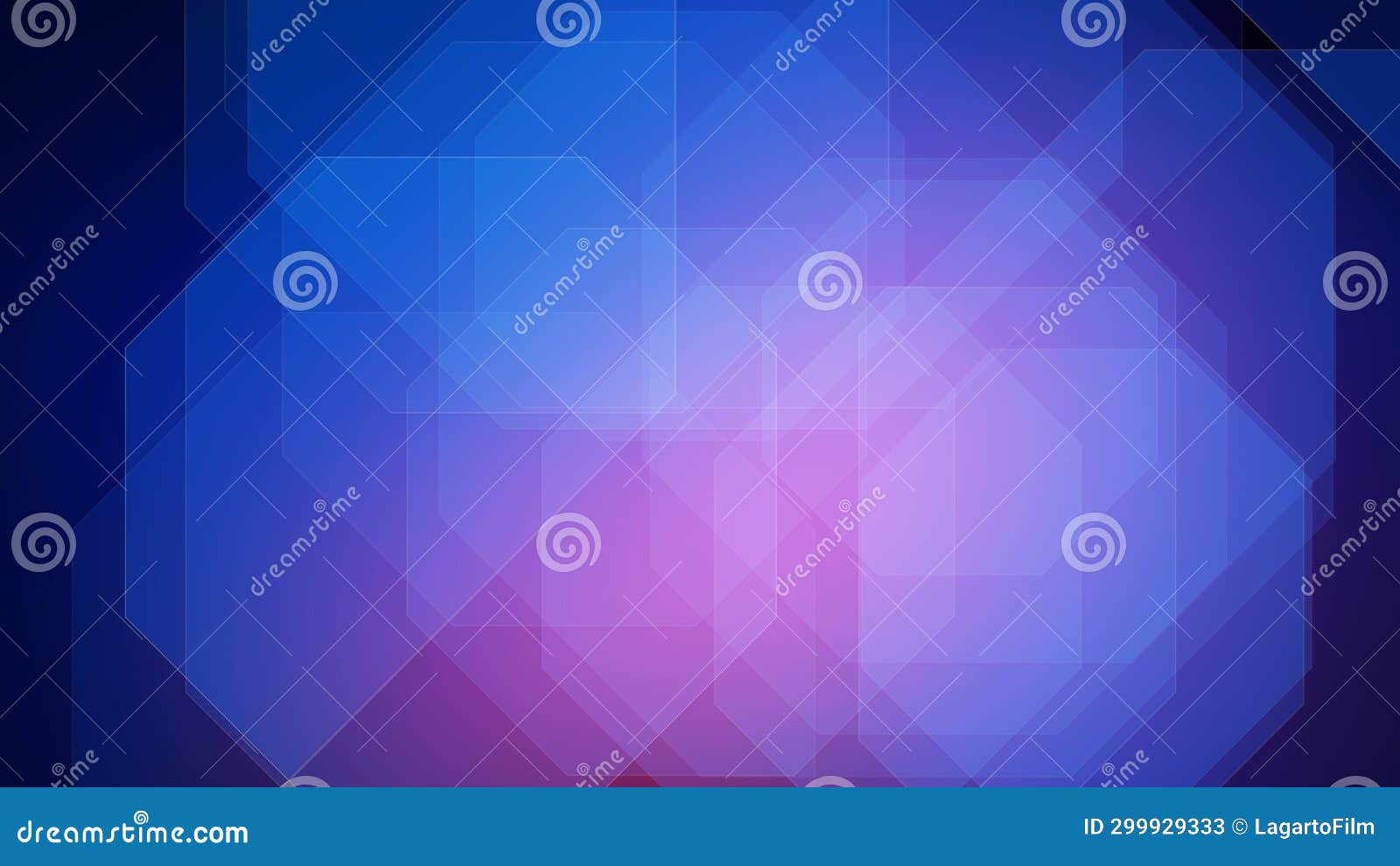 Octagon Blue Modern Composition of Abstract Octagonal Shapes in ...