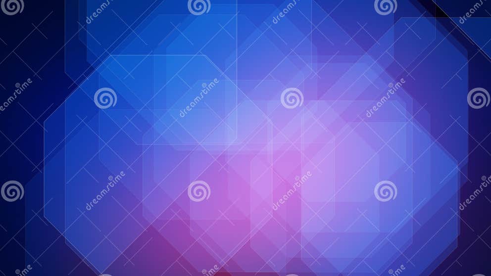 Octagon Blue Modern Composition of Abstract Octagonal Shapes in ...