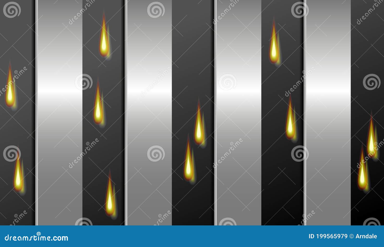 Technology Background. Perforated Metal Surface and Fire Drops Stock ...