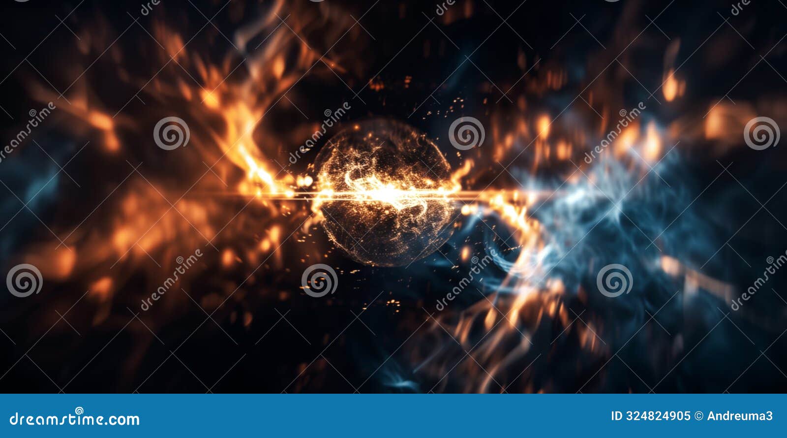 Technology Background with Plasma Energy, Nuclear Fusion Technology ...