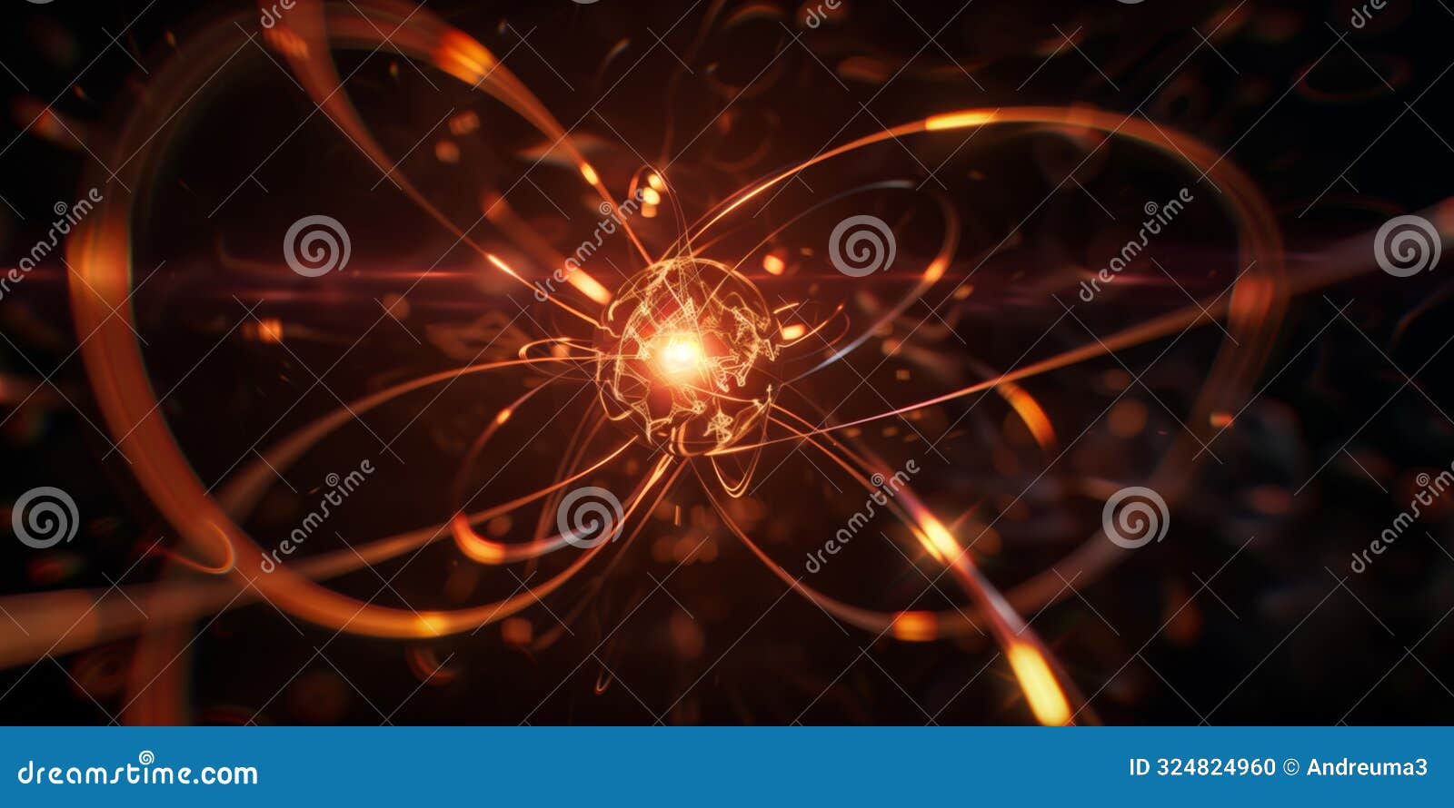 Technology Background with Plasma Energy, Nuclear Fusion Technology ...