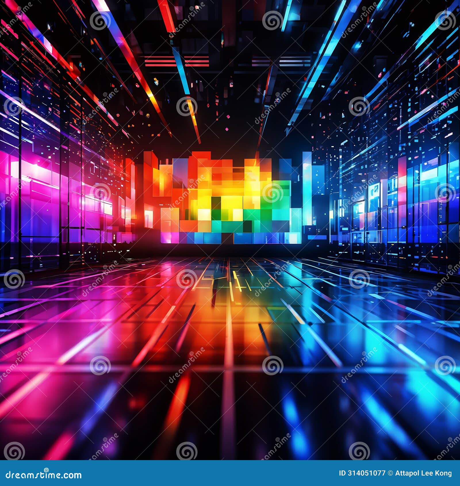 Technology Background for Pride Month - AI Generated Stock Illustration ...