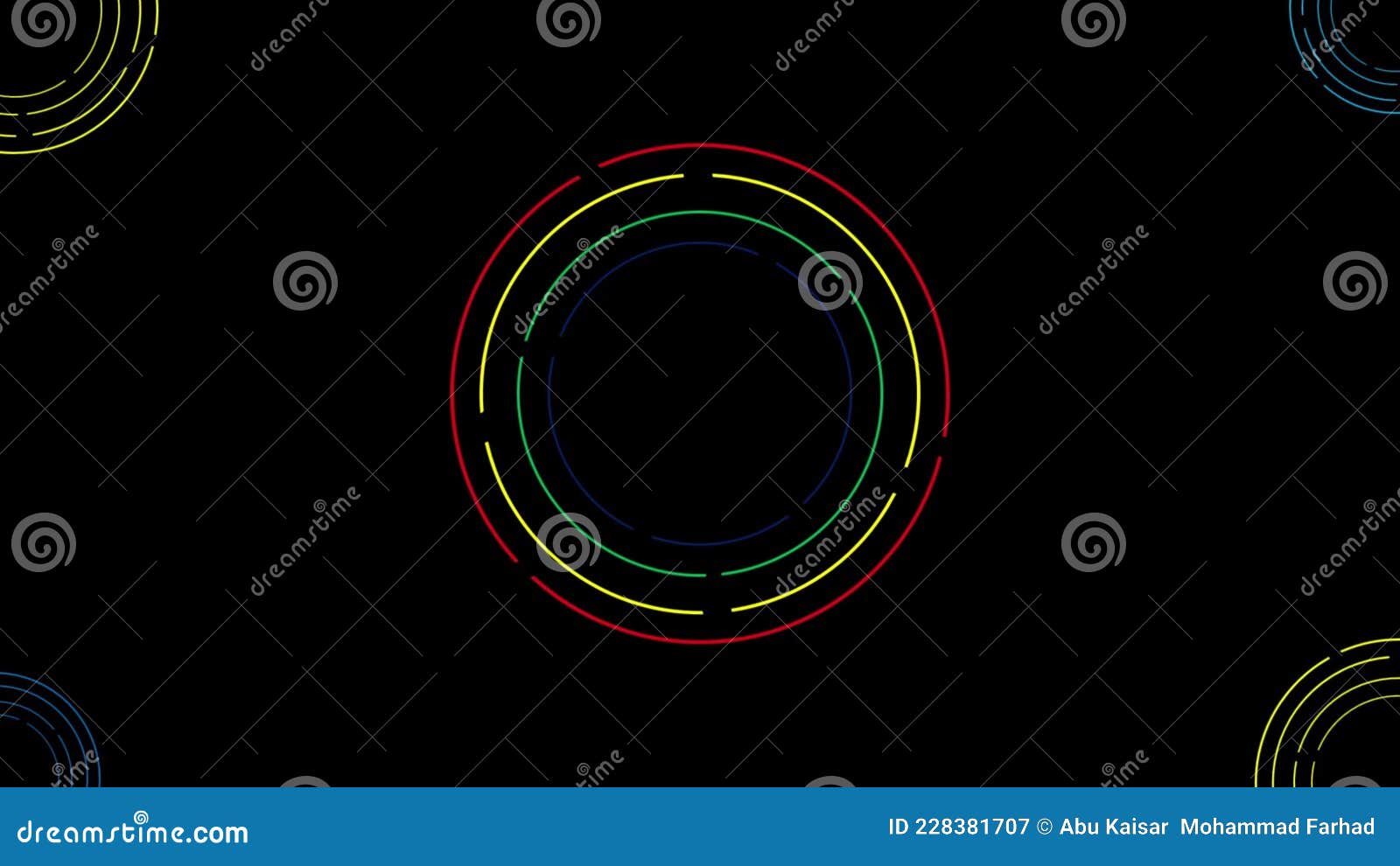 Technology Background. Rounded Circle Motion Graphics Stock Video ...