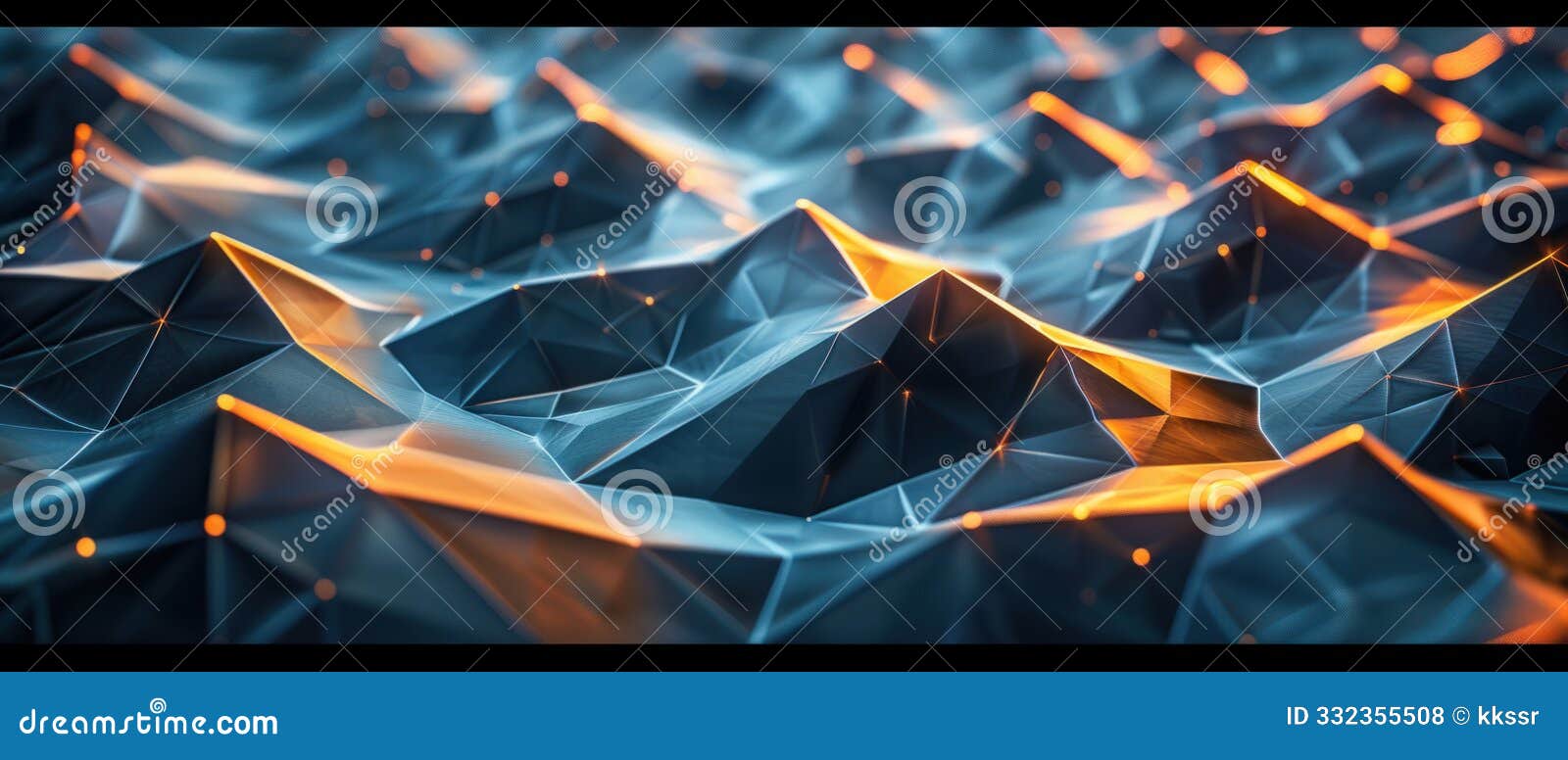 Technology Background, a Series of Three-dimensional Geometric Patterns ...