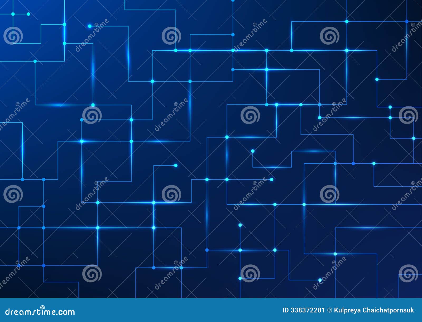 Technology Background Showing Interconnected Data Lines, Conveying the ...