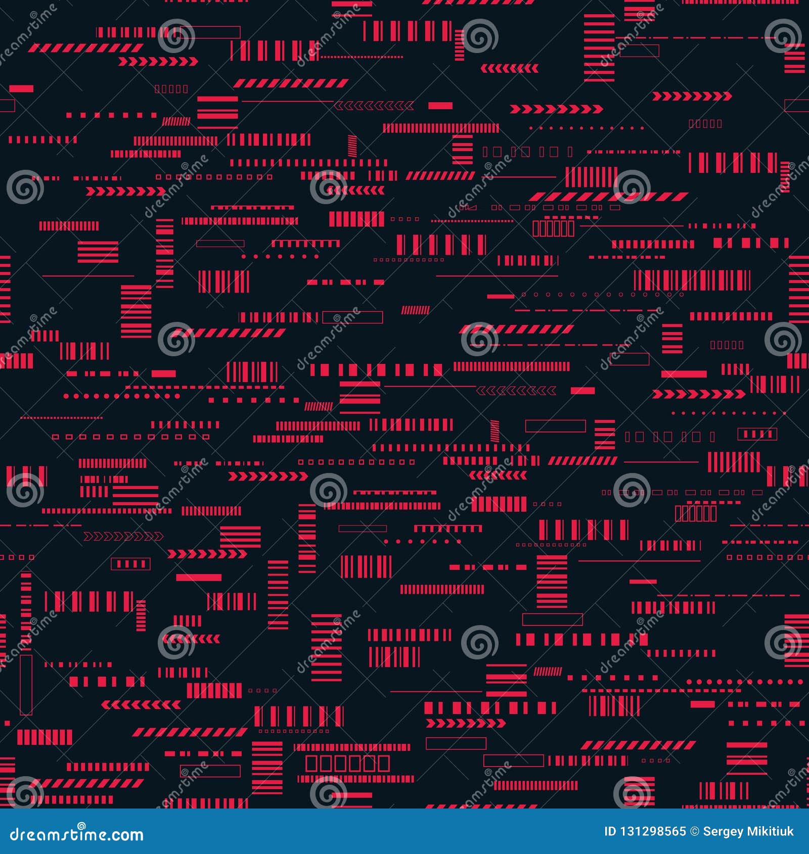 Technology Background with Small Design Elements. Vector Illustration ...