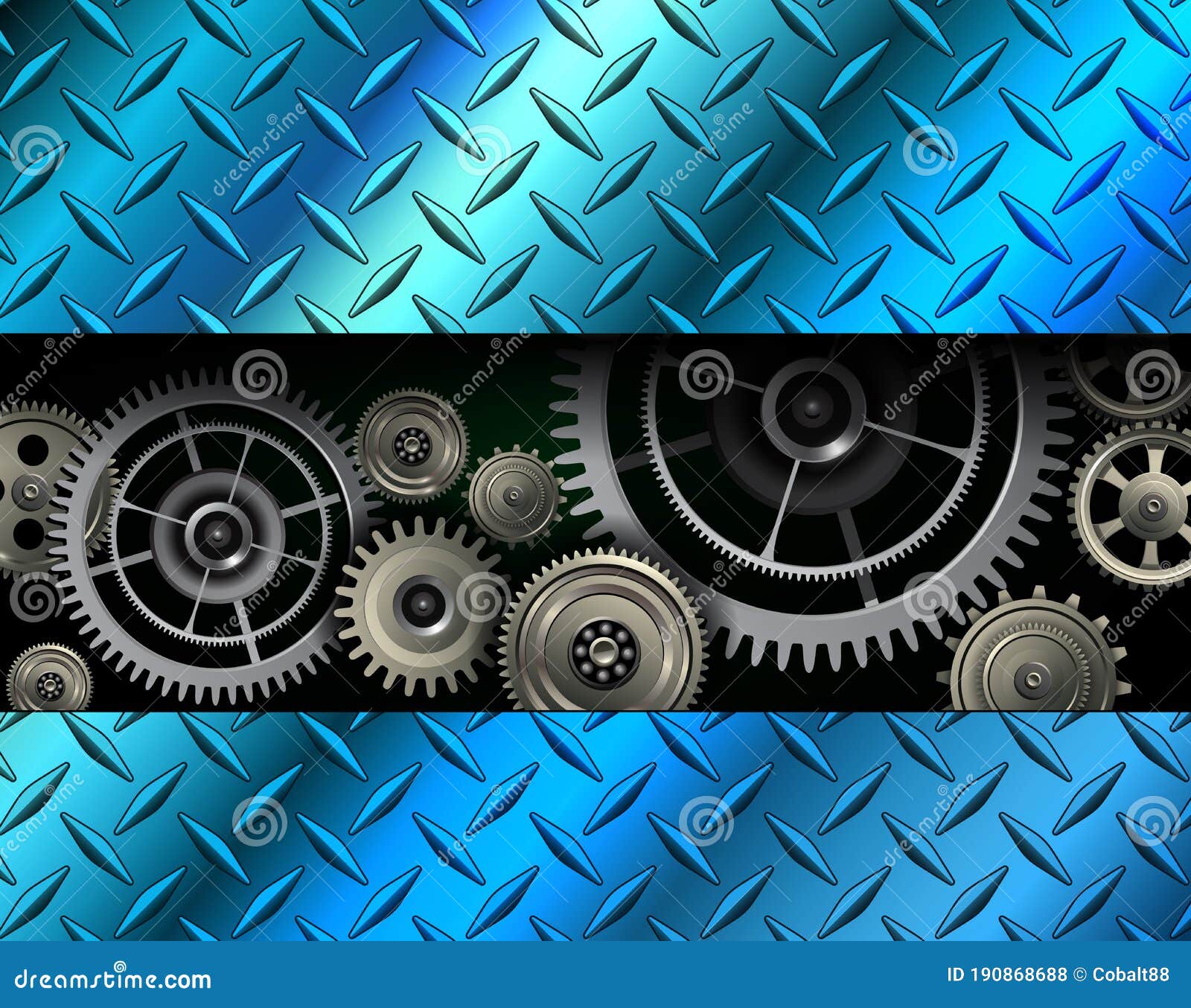 Technology Background Stainless Steel Gears Stock Vector - Illustration ...