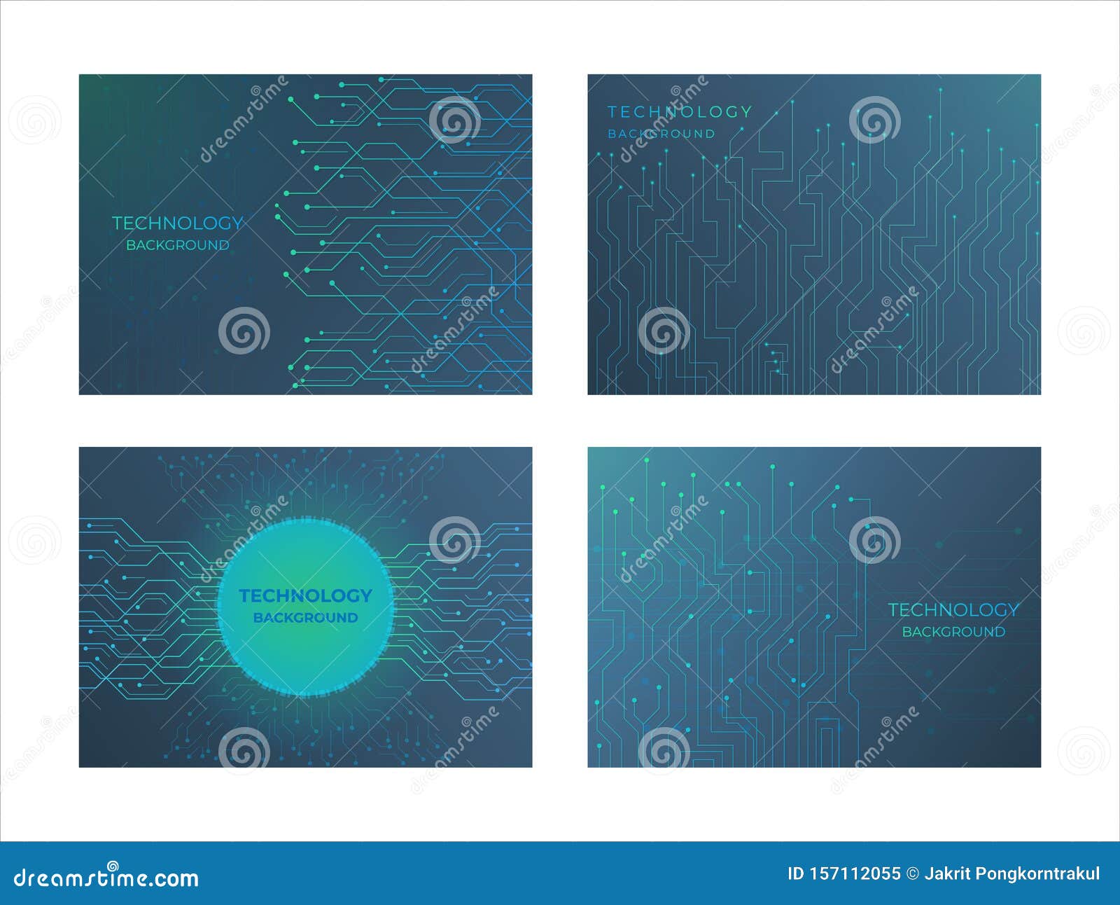 Technology Background Structure Line Style with Flow Data Node Design ...