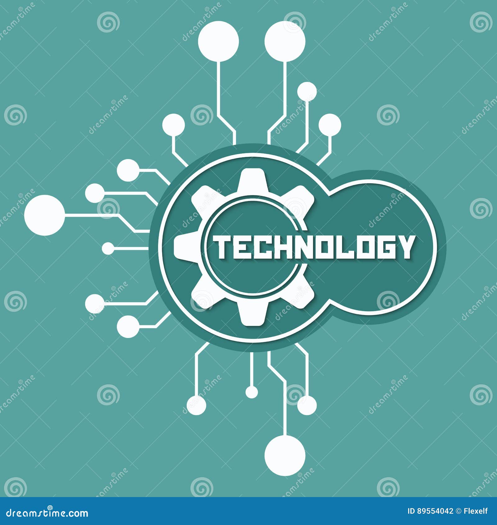 Technology Background Template. Stock Vector - Illustration of abstract ...