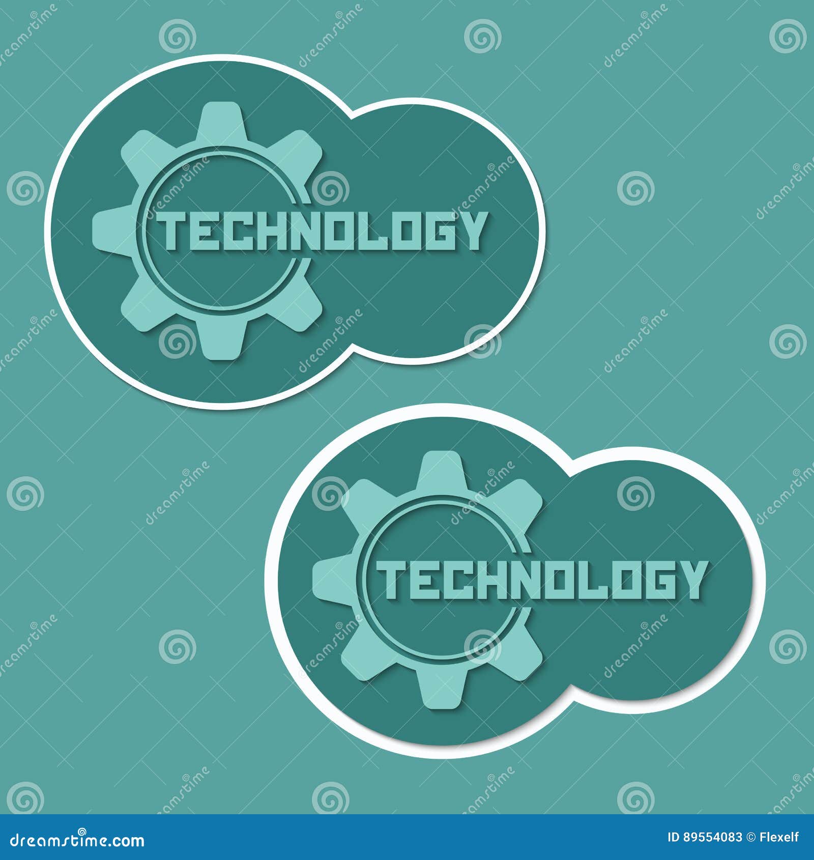 Technology Background Template. Stock Vector - Illustration of ...