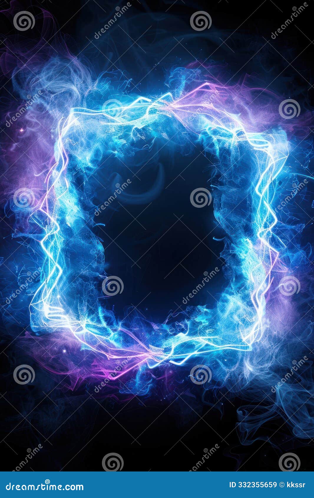 Technology Background, a Vibrant, Swirling Array of Neon Colors Forms ...