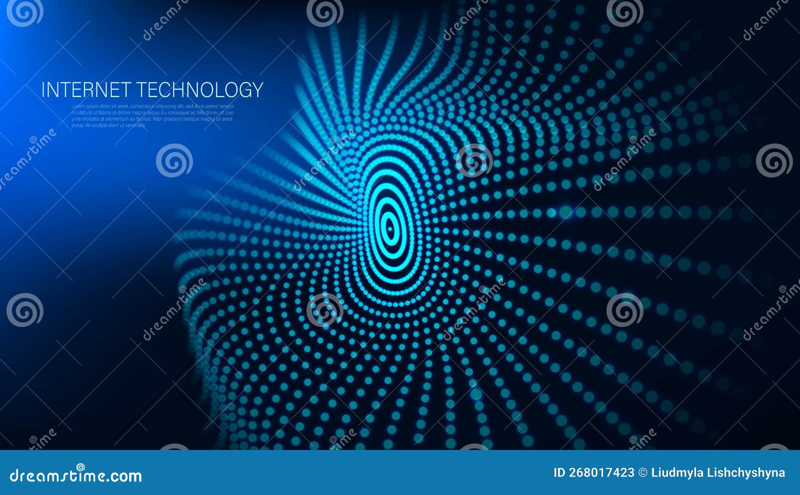 Technology Background. Virtual Reality Analysis. Futuristic Bitmap ...