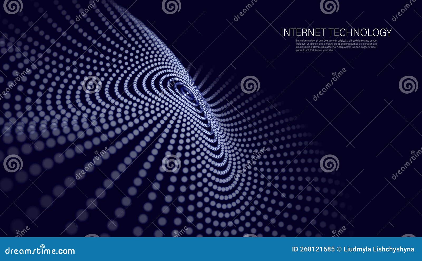 Technology Background. Virtual Reality Analysis. Futuristic Bitmap ...