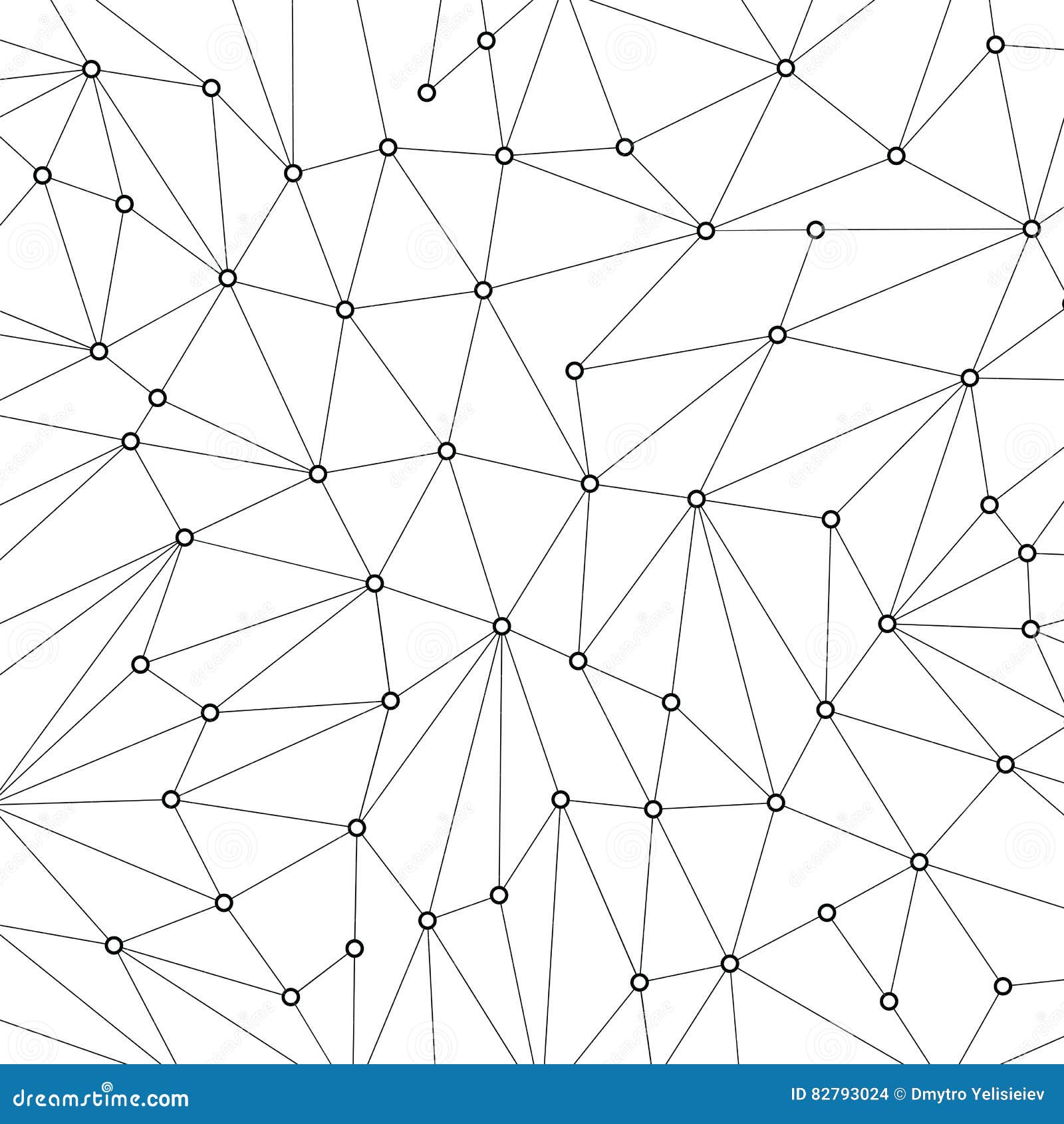 Technology Background for Web Site from Black Points of Connection ...