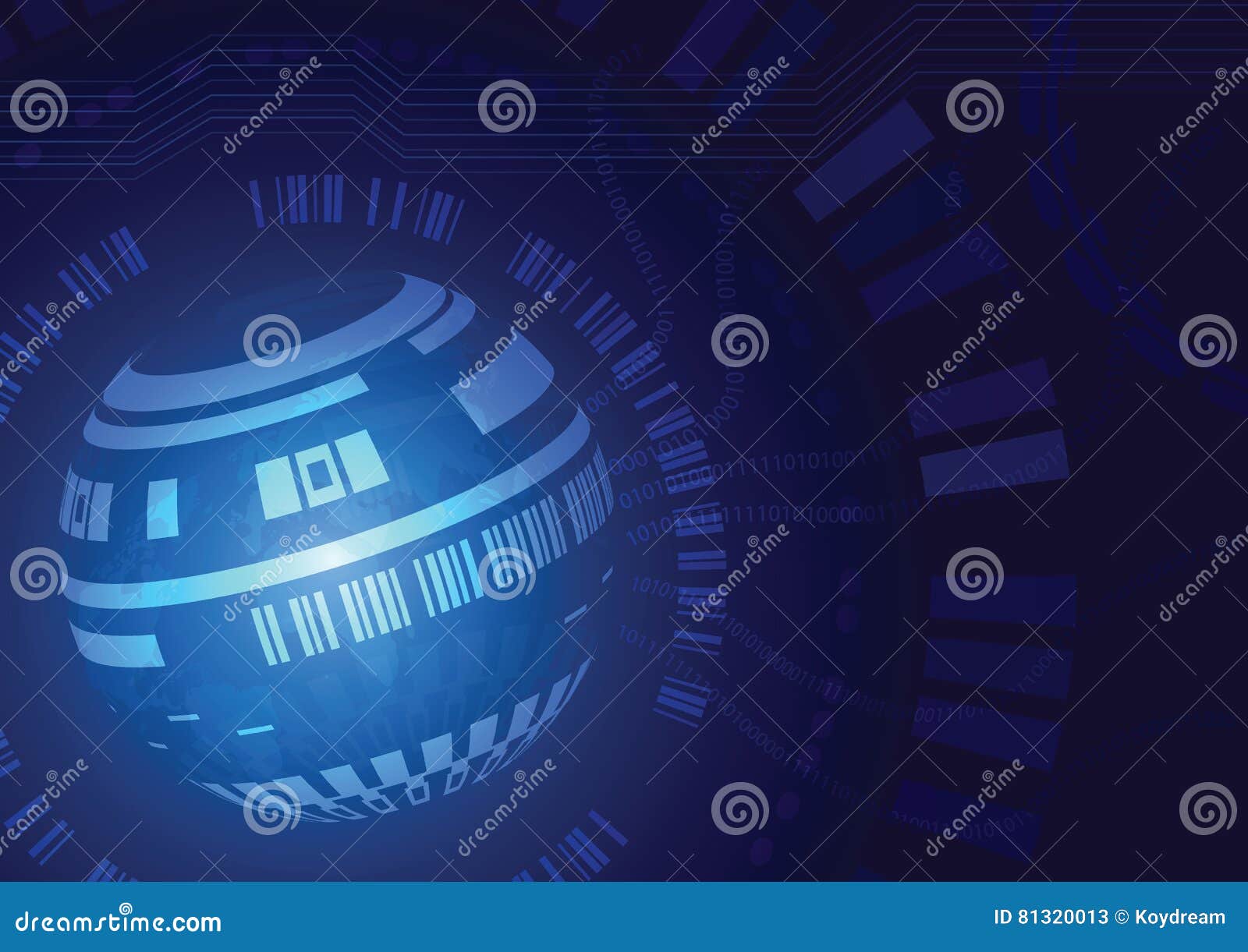 Technology Ball for Communication. Stock Vector - Illustration of ...