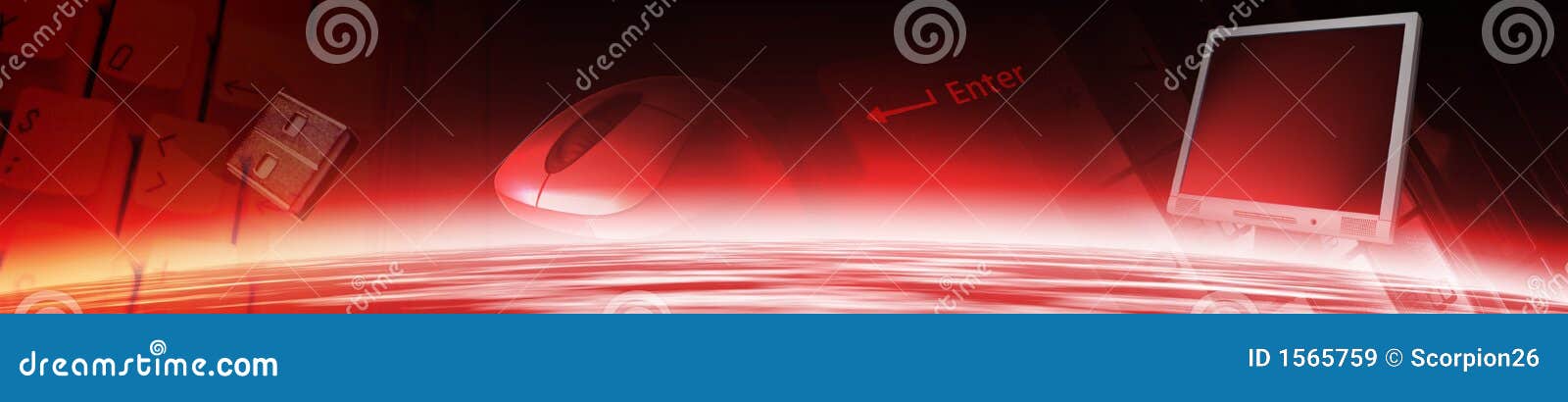 Technology banner. stock illustration. Illustration of globe - 1565759