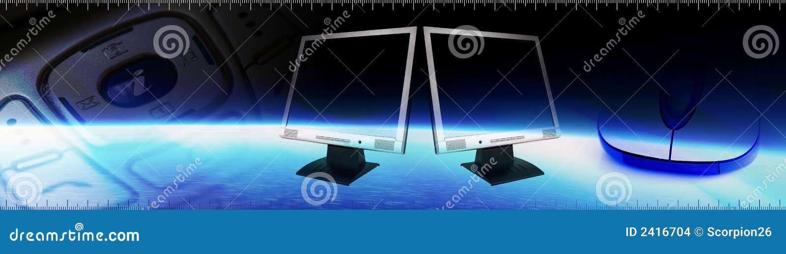 Technology banner stock illustration. Illustration of circuit - 2416704