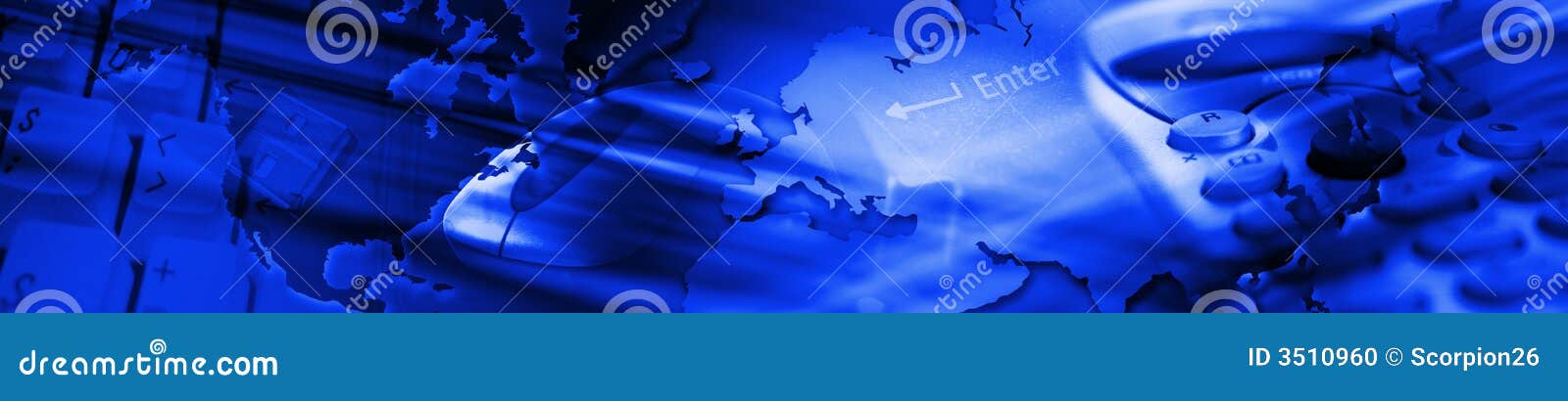 Technology banner stock illustration. Illustration of mouse - 3510960