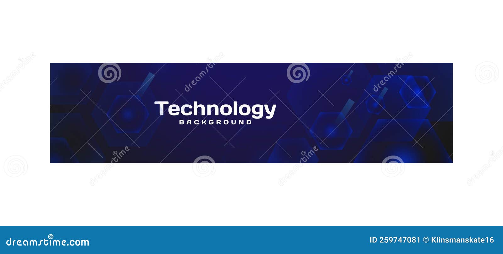 Technology Banner Template Concept Design Stock Vector - Illustration ...
