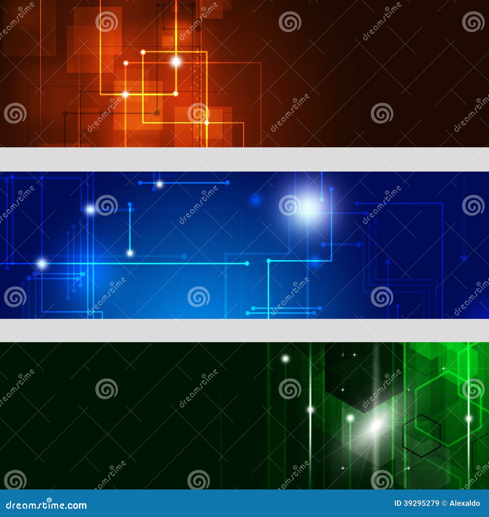 Technology Banners stock illustration. Illustration of wireless - 39295279