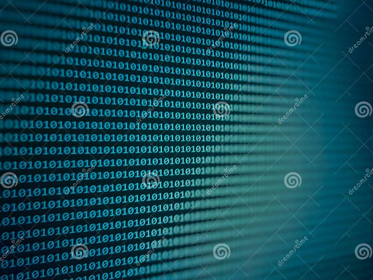 Technology Binary Code Background.Digital Binary Data and Secure Data Stock Image - Image of ...