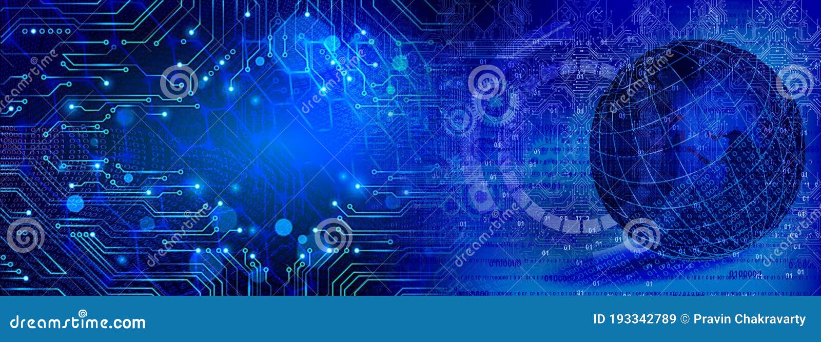 Technology Binary Web Glob Background. Virtual Concept.world Network ...