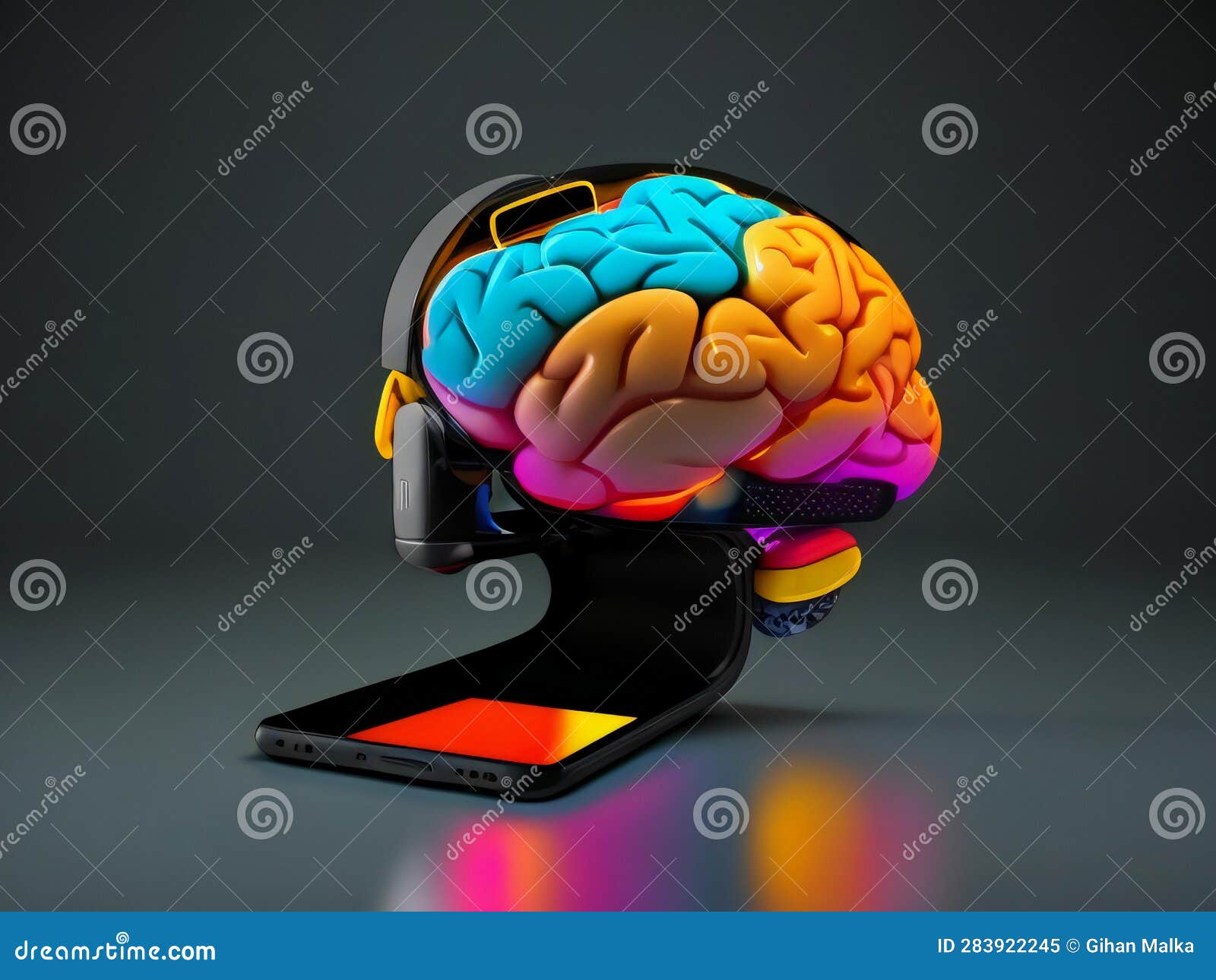 Technology Bind Your Mind Icon Stock Illustration - Illustration of communication, future: 283922245