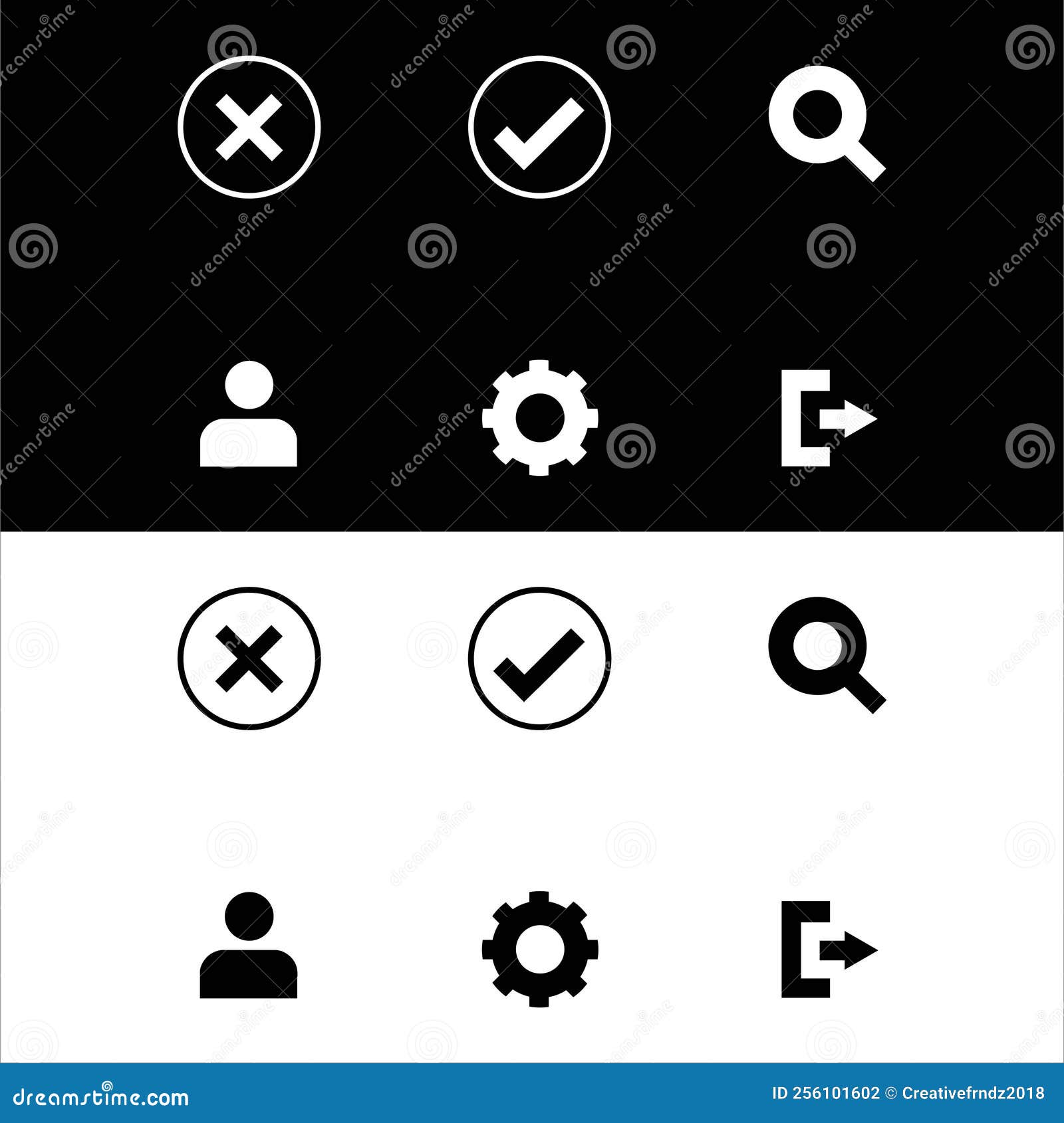 Technology Black and White Icons Design Set Stock Vector - Illustration ...