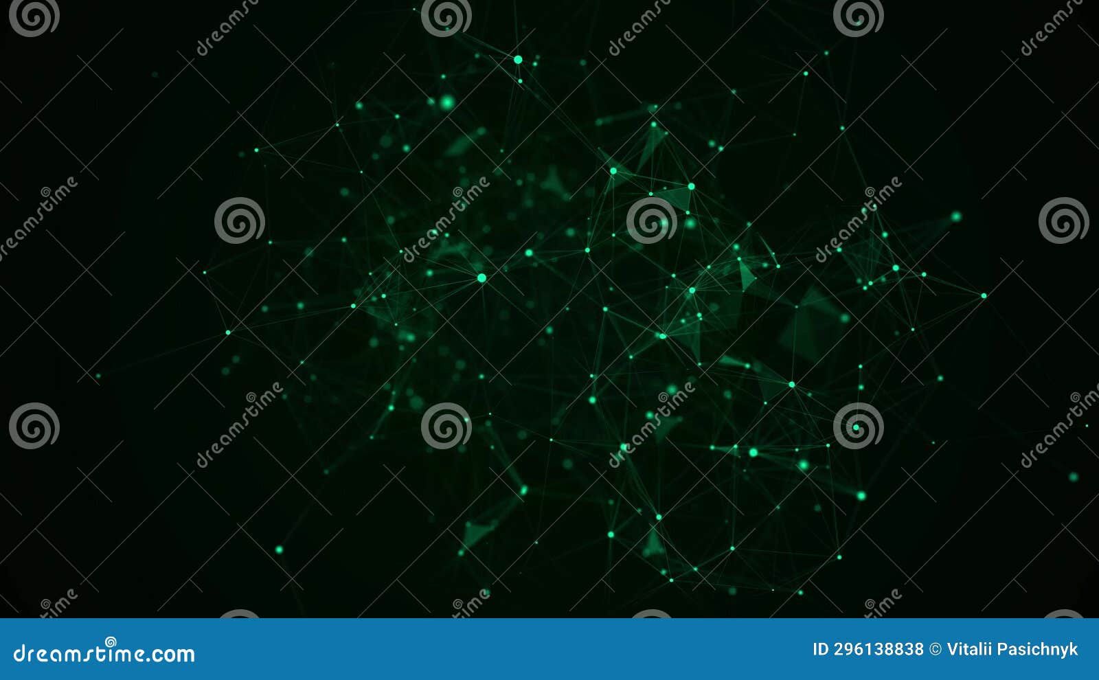 Technology Blockchain Concept Network Connection Structure 3d Rendering Stock Footage Video