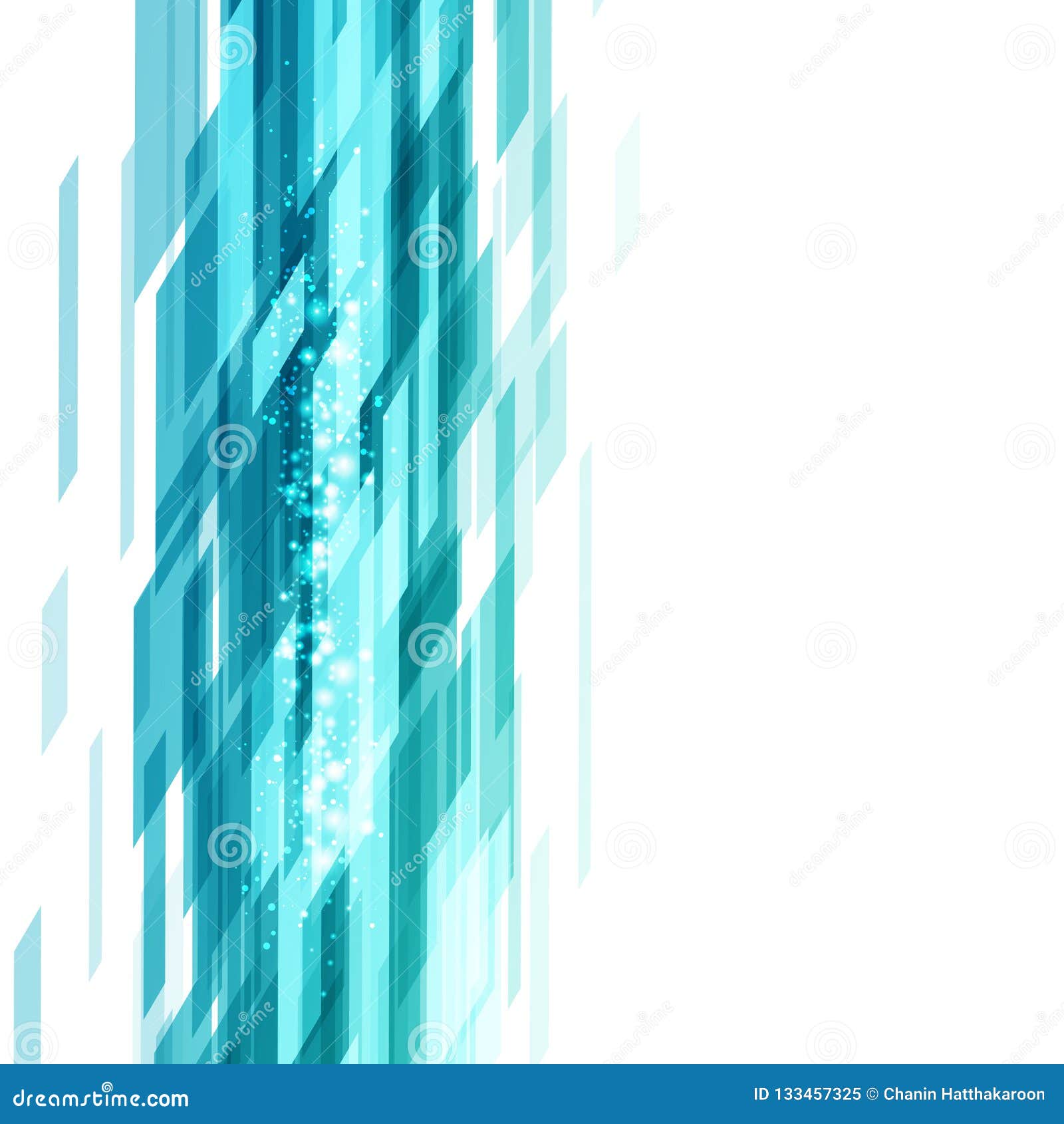 Technology Blue, Digital Rectangles Shearing Creative Futuristic Stock ...