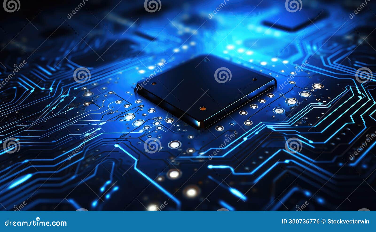 Technology Blue Electronic Background Stock Photo - Image of modern ...