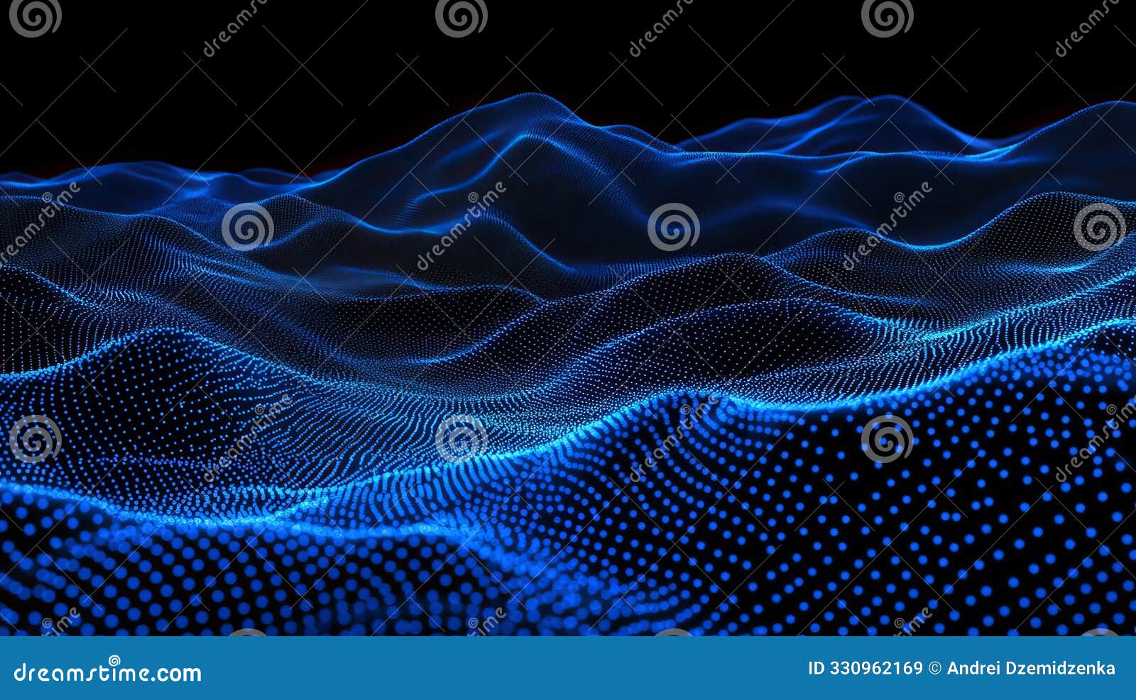 The Technology Blue Signals with Dark Background is Also Known As the ...