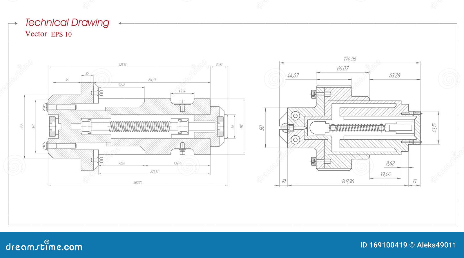 Technology Blueprint .Engineering Plan Scheme .Mechanical Engineering ...