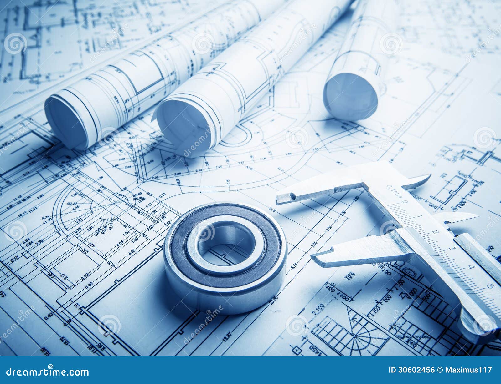 Technology blueprints stock photo. Image of concept, built - 30602456